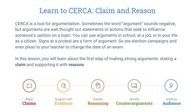 Teaching the CERCA Framework